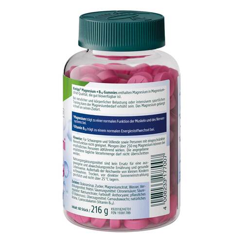 Kneipp Magnesium + B12 Gummi Himbeer 60 St bei APONEO kaufen
