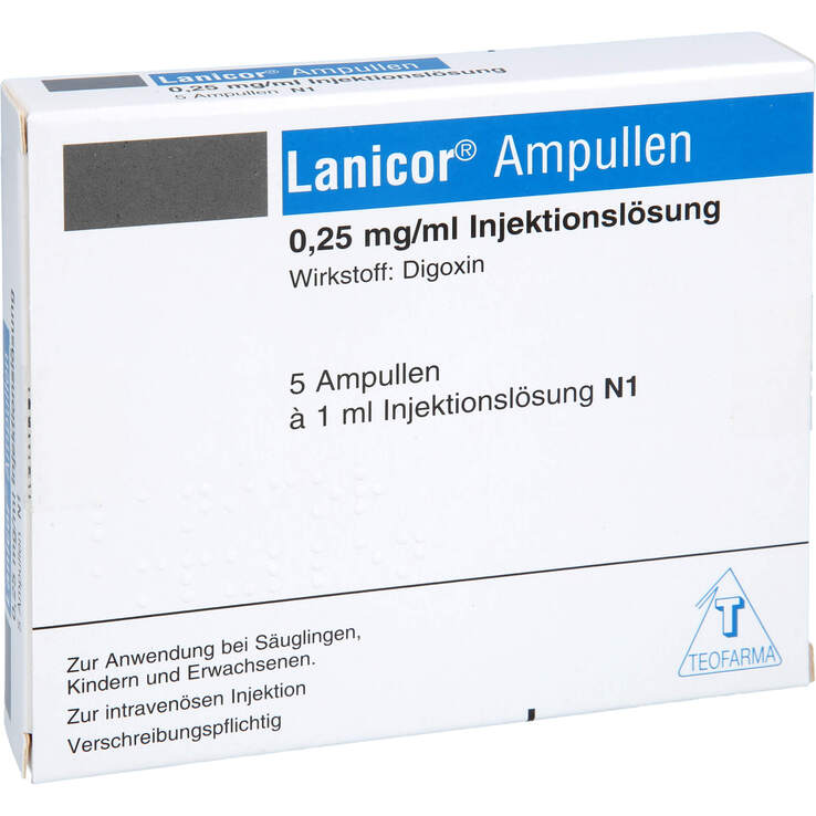 Lanicor Injektionslösung 5X1 ml auf E-Rezept kaufen | APONEO