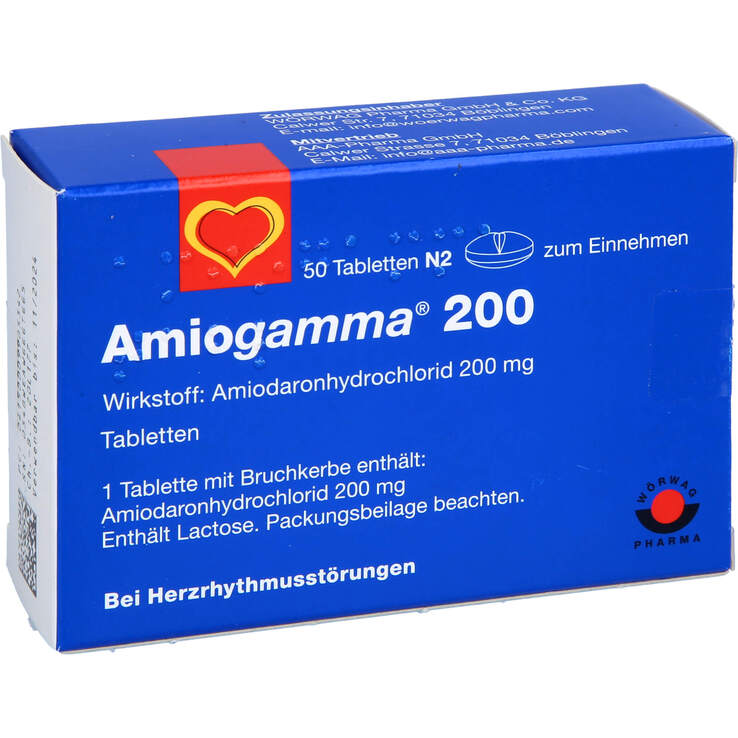 Amiogamma 200 Tabletten 50 St auf E-Rezept kaufen | APONEO