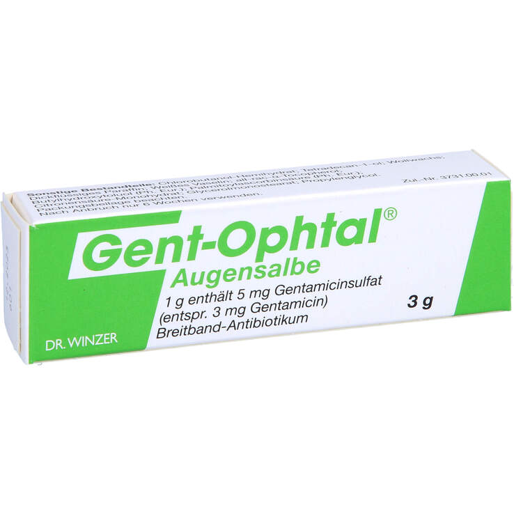 Gent Ophtal Augensalbe 3 g auf E-Rezept kaufen | APONEO