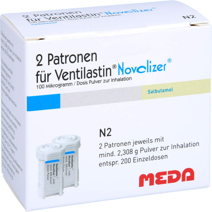 Ventilastin Novolizer Patrone Nachfüllpackung 2X200 St auf E-Rezept ...