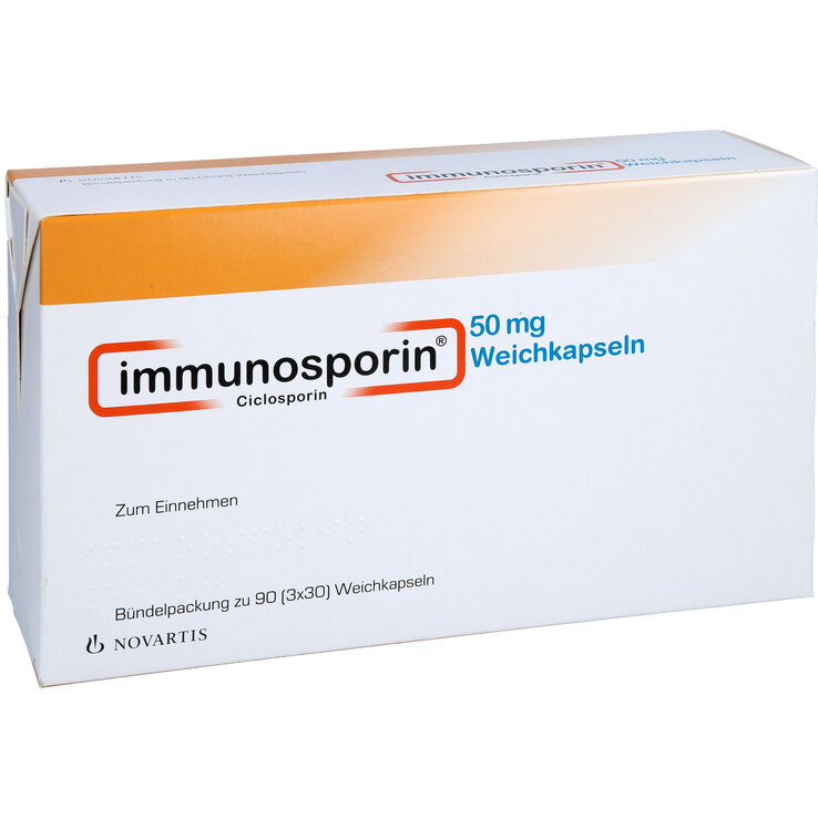 Immunosporin 50 mg Weichkapseln 90 St auf E-Rezept kaufen | APONEO