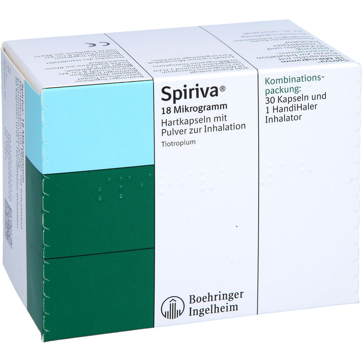 Spiriva 18 µg Kapseln mit Inhalationspulver + Handihaler 30 St auf E ...