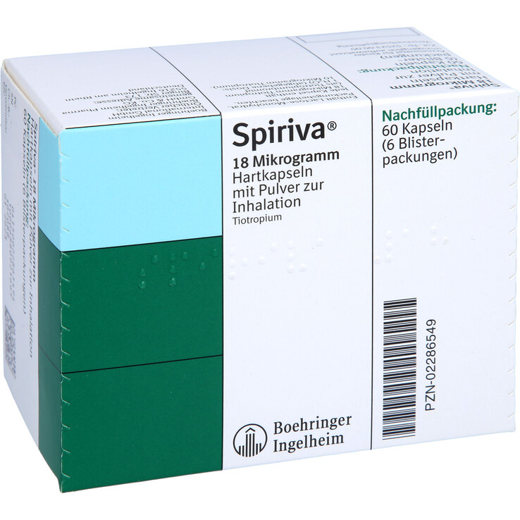 Spiriva 18 µg Kapseln mit Inhalationspulver Nachfüll 60 St auf E-Rezept ...