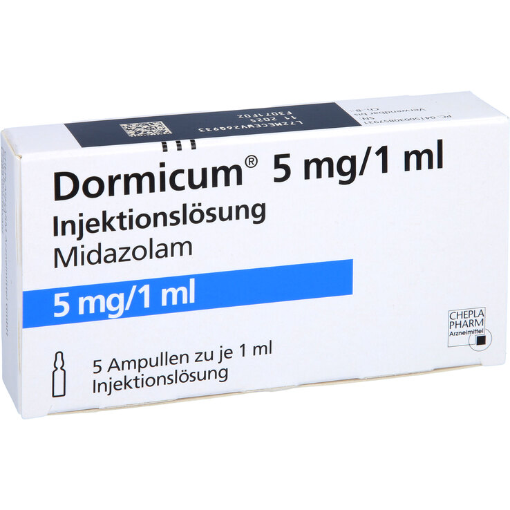 Dormicum 5 Injektionslösung 5 St auf E-Rezept kaufen | APONEO