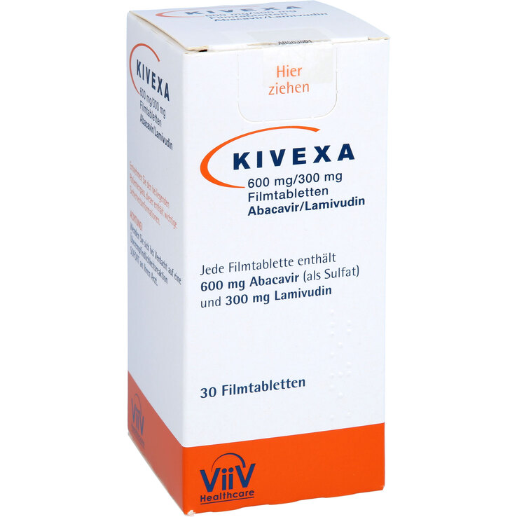 Kivexa 600 mg / 300 mg Filmtabletten 30 St auf E-Rezept kaufen | APONEO