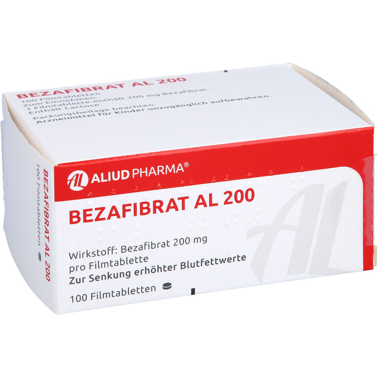Bezafibrat AL 200 Filmtabletten 100 St auf E-Rezept kaufen | APONEO