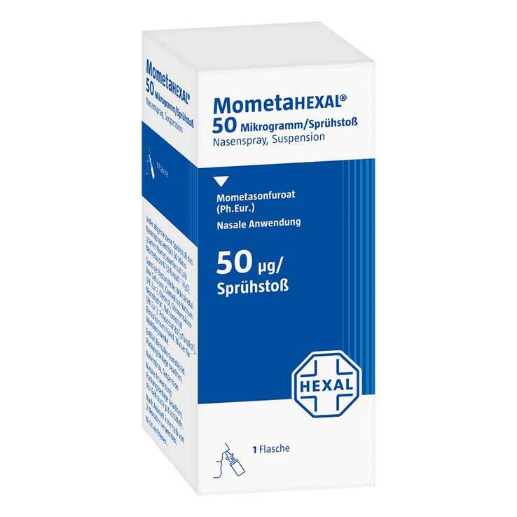 Mometa Hexal 50 µg / Sprühstoß Nasenspray 140 Sprühst. 18 g auf E-Rezept kaufen | APONEO
