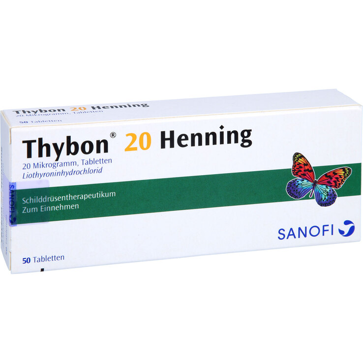 Thybon 20 Henning Tabletten 50 St auf E-Rezept kaufen | APONEO