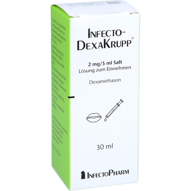Infectodexakrupp 2 mg / 5 ml Saft 30 ml auf E-Rezept kaufen | APONEO