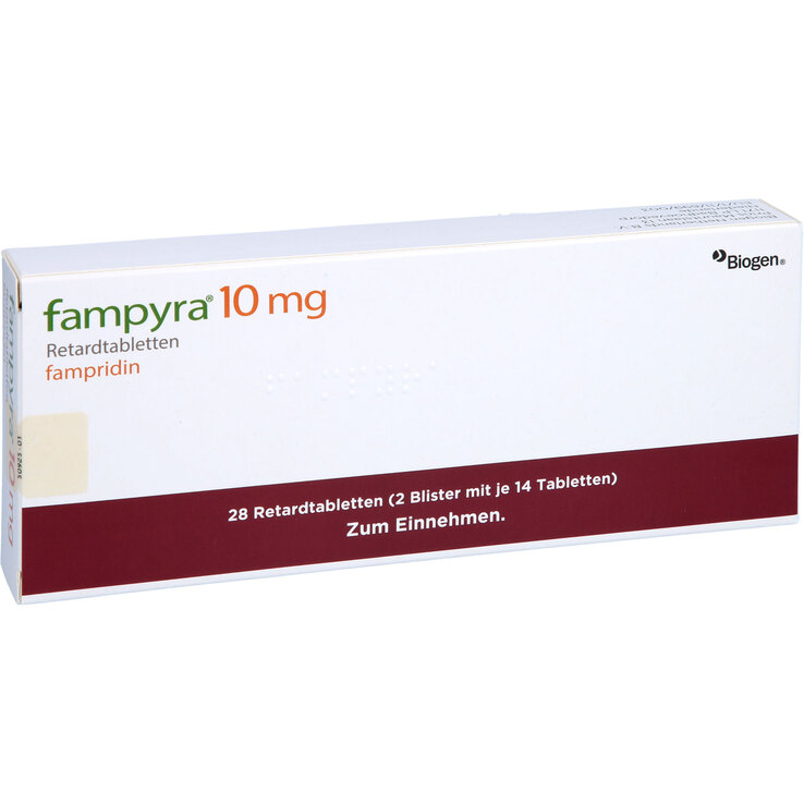 Fampyra 10 mg 2 Wochen Retardtabletten 2X14 St auf E-Rezept kaufen | APONEO
