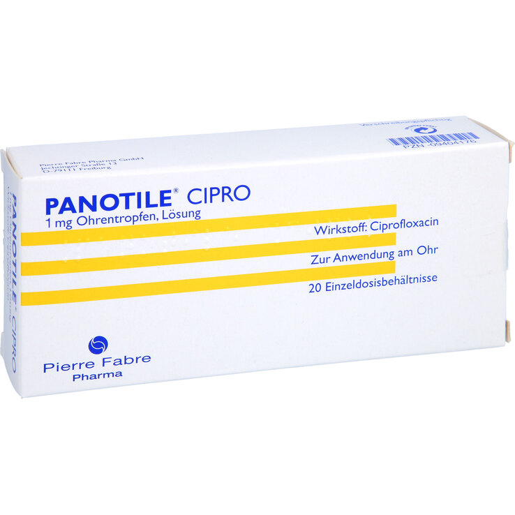 Panotile Cipro 1 mg Ohrentropfen 20X0.5 ml auf E-Rezept kaufen | APONEO