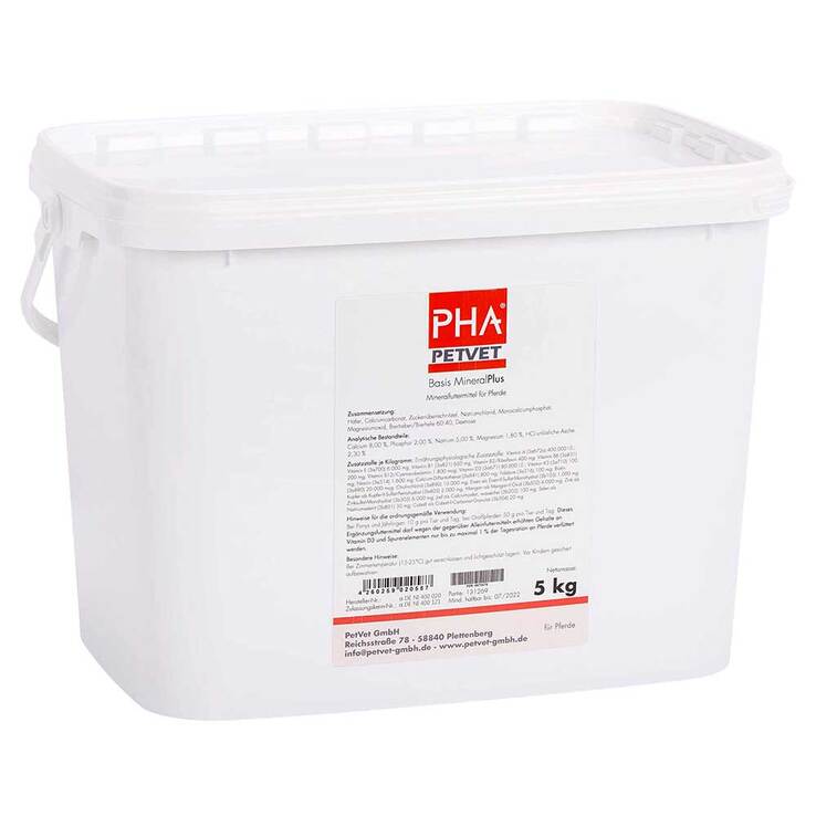 PHA Basis Mineral Plus für Pferde Pellets 5000 g bei APONEO kaufen