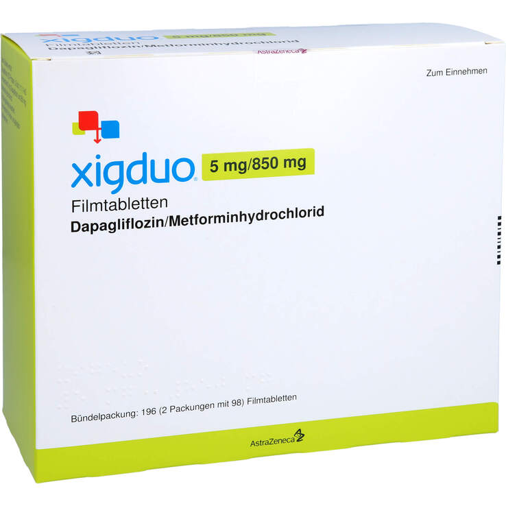 Xigduo 5 mg / 850 mg Filmtabletten 196 St auf E-Rezept kaufen | APONEO