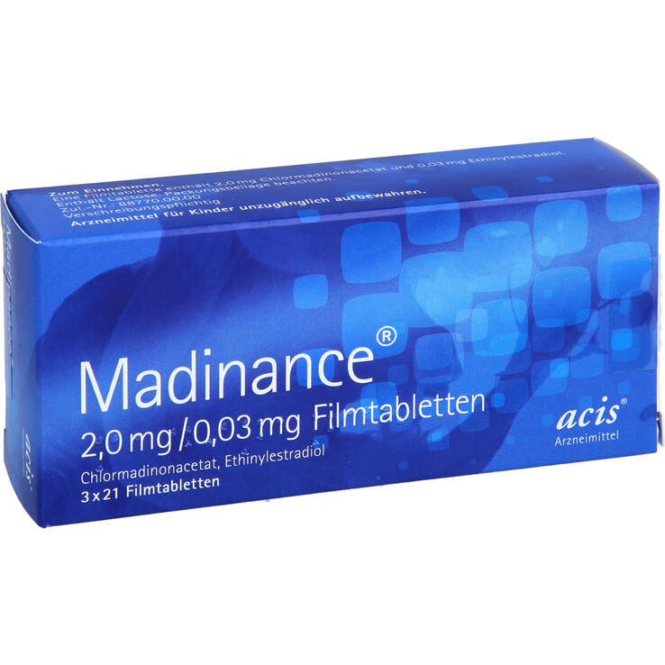 Madinance 2,0 mg / 0,03 mg Filmtabletten 3X21 St auf E-Rezept kaufen ...