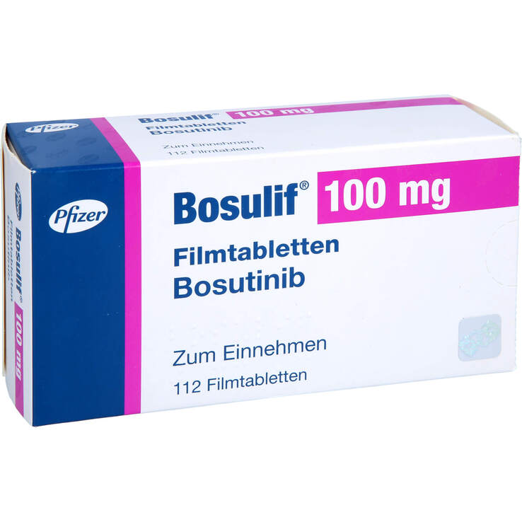 Bosulif 100 mg Filmtabletten 112 St auf E-Rezept kaufen | APONEO