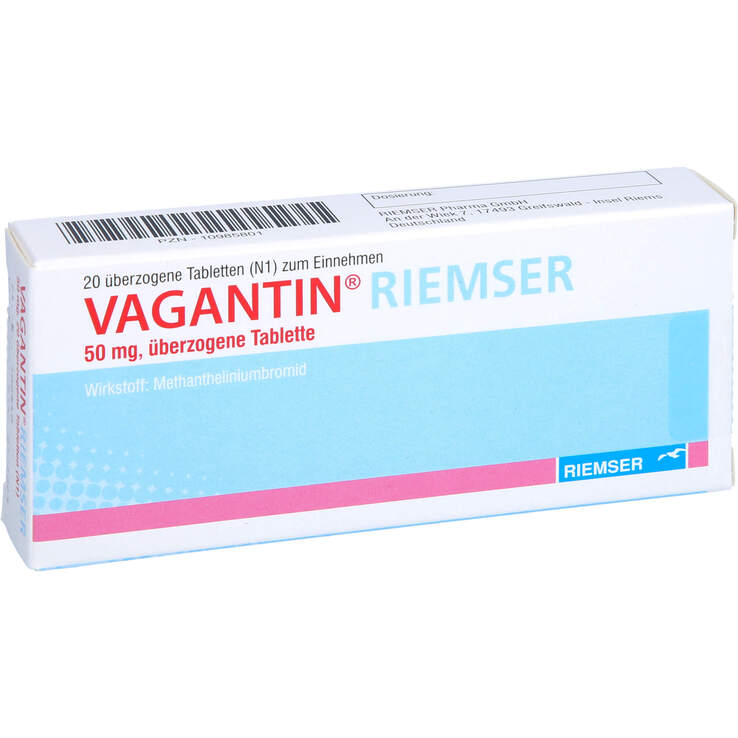Vagantin Riemser 50 mg überzogene Tabletten 20 St auf E-Rezept kaufen ...