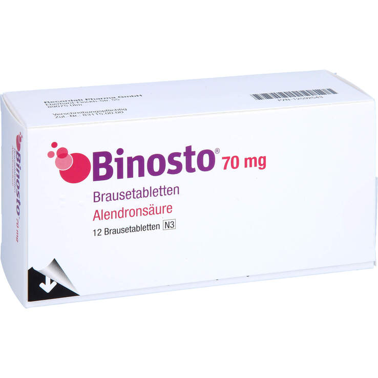 Binosto 70 mg Brausetabletten 12 St auf E-Rezept kaufen | APONEO