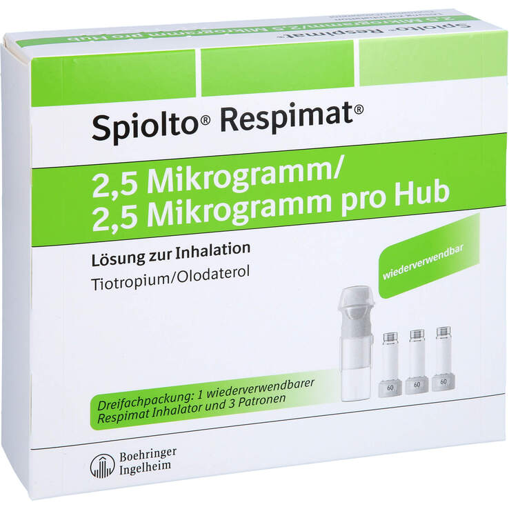 Spiolto Respimat 2,5 µg / 2,5 µg Hub wiederverwendb. 3X4.0 ml auf E ...