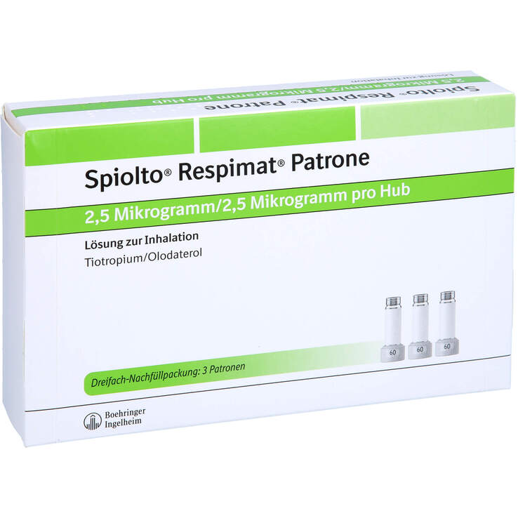 Spiolto Respimat 2,5 µg / 2,5 µg Hub Nachfüllpackung 3X4.0 ml auf E ...