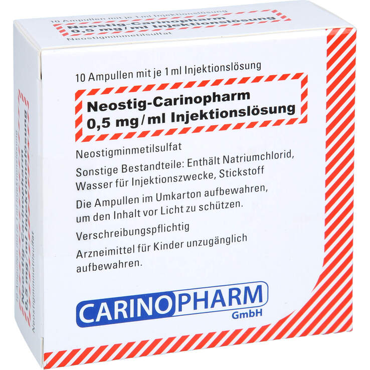 Neostig Carinopharm 0,5 mg / ml Injektionslösung 10 St auf E-Rezept ...