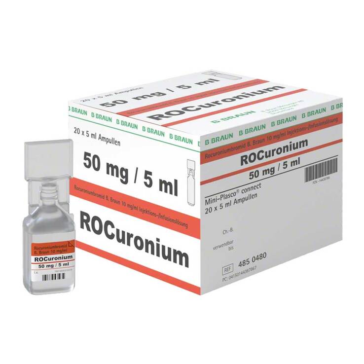 Rocuroniumbromid B.Braun 10 mg / ml Iil Miniplasco 20X5 ml auf E-Rezept ...