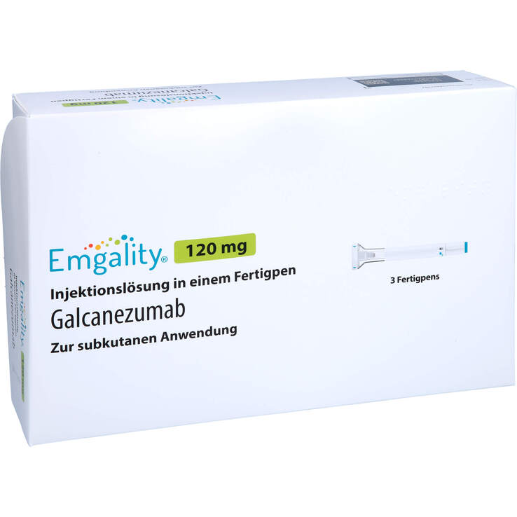 Emgality 120 mg Injektionslösung in einem Fertigpen 3 St auf E-Rezept ...