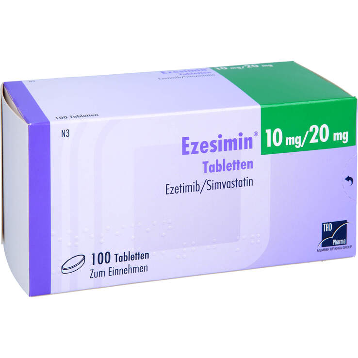 Ezesimin 10 mg / 20 mg Tabletten 100 St auf E-Rezept kaufen | APONEO