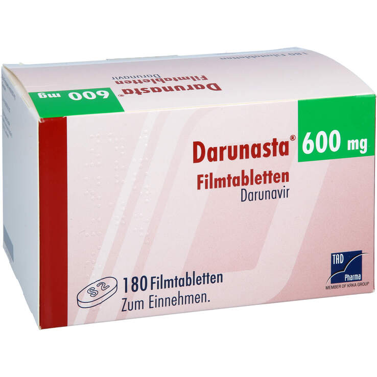 Darunasta 600 mg Filmtabletten 180 St auf E-Rezept kaufen | APONEO