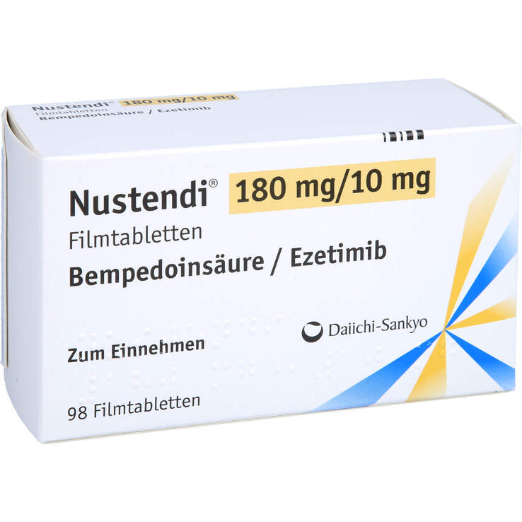 Nustendi 180 mg / 10 mg Filmtabletten 98 St auf E-Rezept kaufen | APONEO