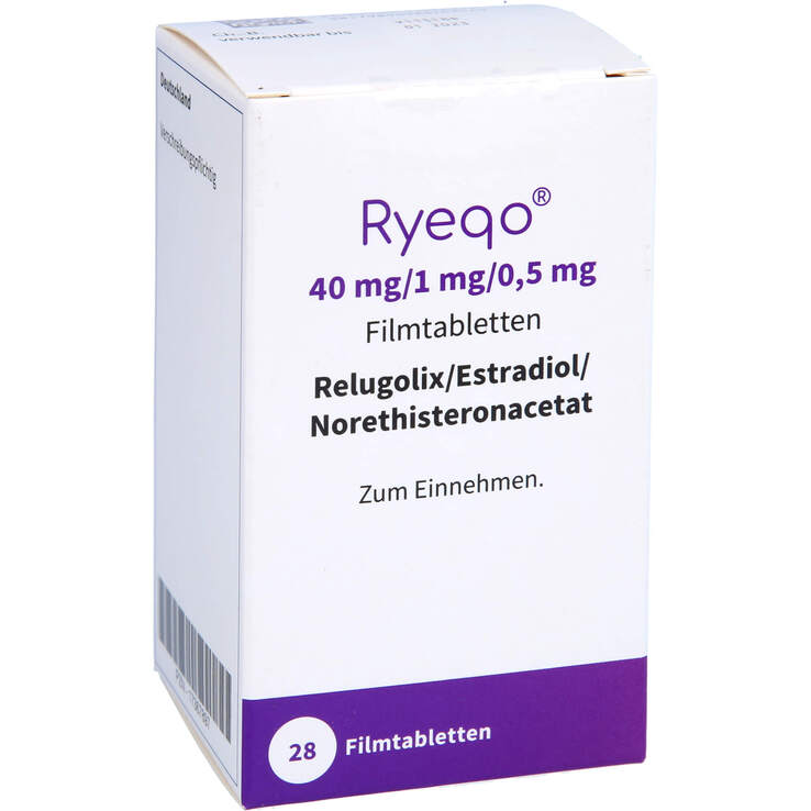 Ryeqo 40 mg / 1 mg / 0,5 mg Filmtabletten 28 St auf E-Rezept kaufen ...
