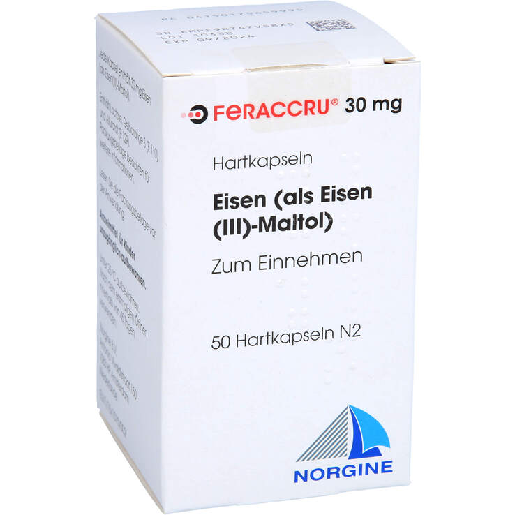 Feraccru 30 mg Hartkapseln 50 St auf E-Rezept kaufen | APONEO
