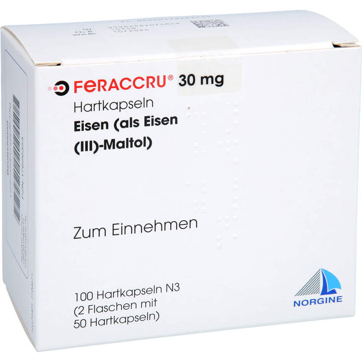 Feraccru 30 mg Hartkapseln 100 St auf E-Rezept kaufen | APONEO