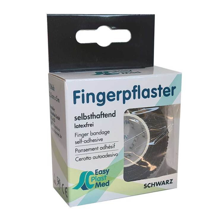UM Easyplast Fingerpflaster selbsth.2,5 cmx5 m schwarz 1 St bei APONEO ...