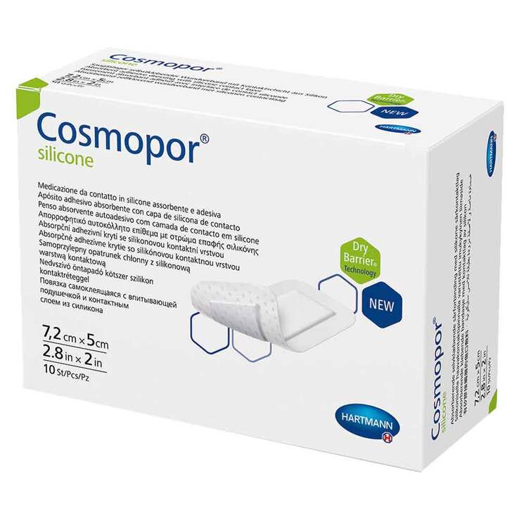 Cosmopor silicone Wundverband 5x7,2 cm 10 St bei APONEO kaufen