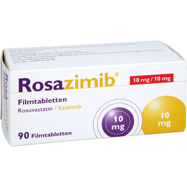 Rosazimib 10 mg / 10 mg Filmtabletten 90 St auf E-Rezept kaufen | APONEO