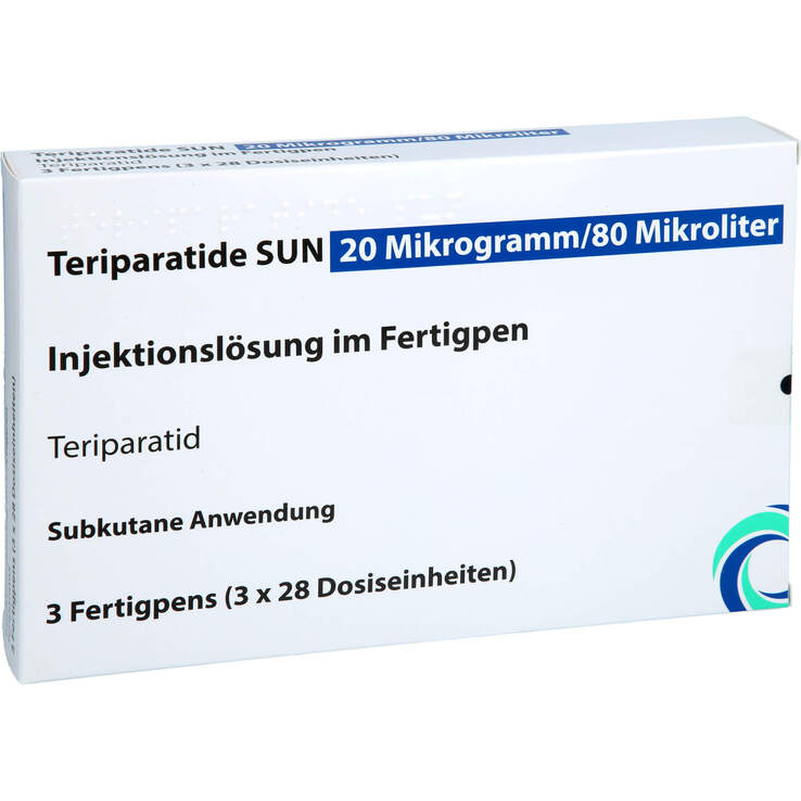 Teriparatide Sun 20 µg / 80 µl Injektionslösung Fertigpen 3 St auf E ...