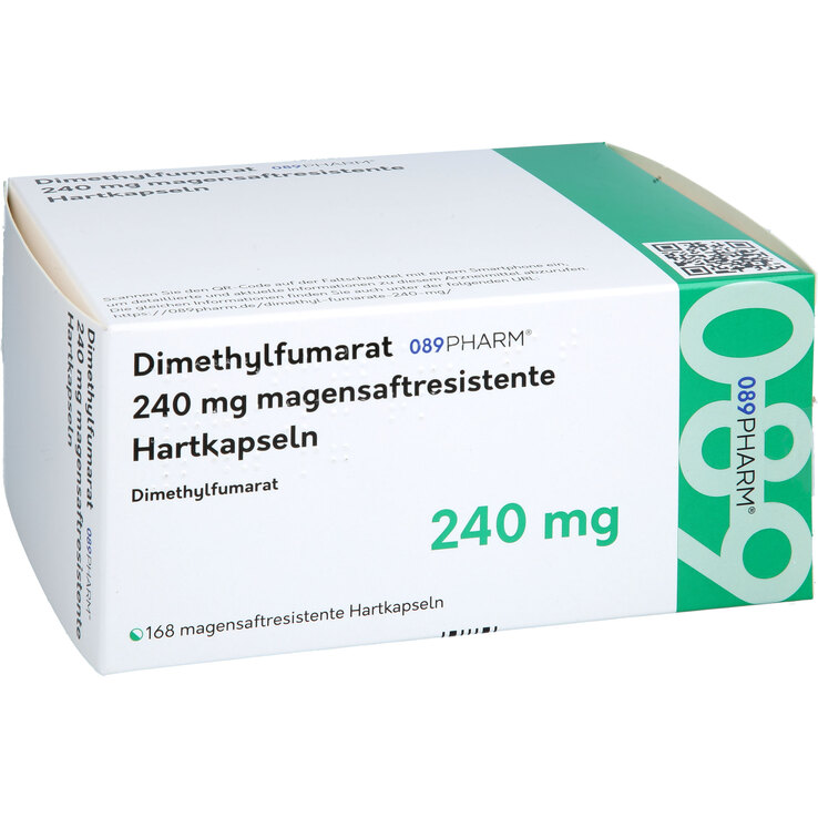 Dimethylfumarat 089Pharm 240mg magensaftresistent Hartkap. 168 St auf E ...
