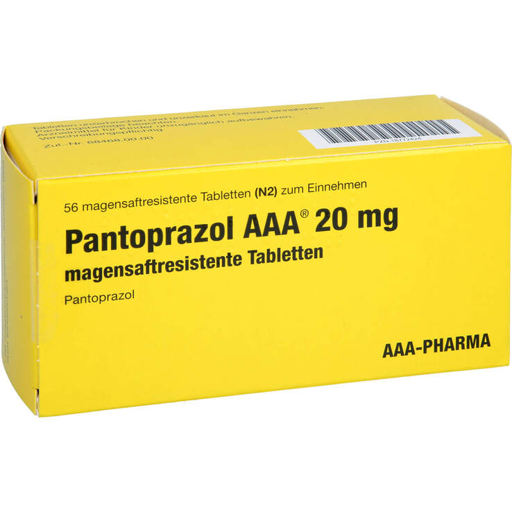 Pantoprazol AAA 20 mg magensaftresistent Tabletten 56 St auf E-Rezept ...