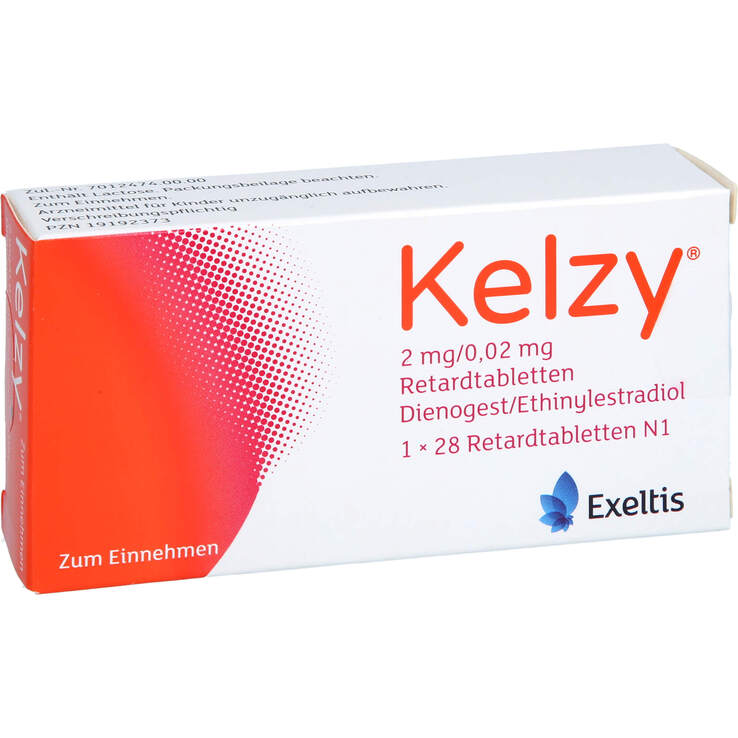 Kelzy 2 mg / 0,02 mg Retardtabletten 28 St auf E-Rezept kaufen | APONEO