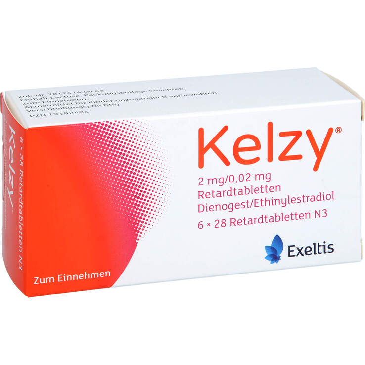 Kelzy 2 mg / 0,02 mg Retardtabletten 168 St auf E-Rezept kaufen | APONEO