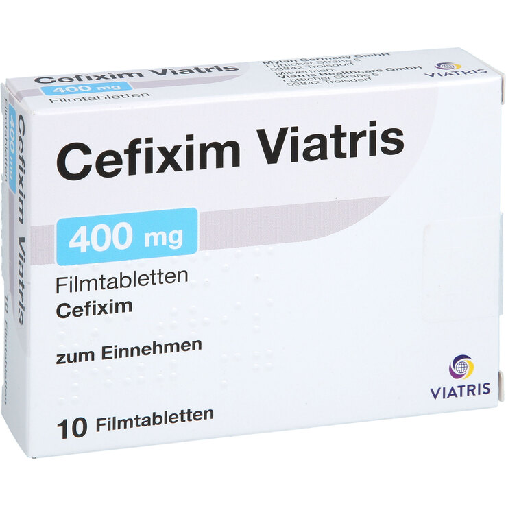 Cefixim Viatris 400 mg Filmtabletten 10 St auf E-Rezept kaufen | APONEO