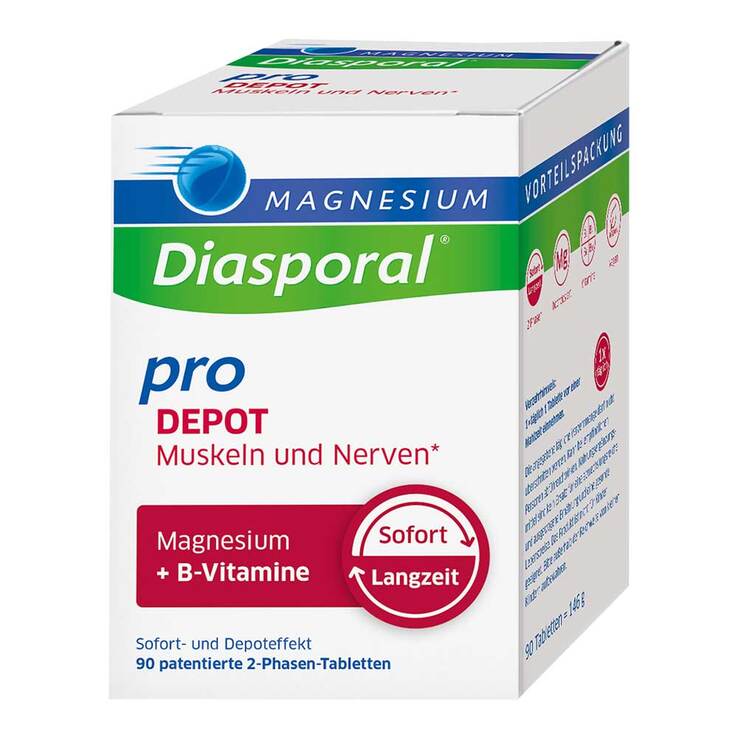 Magnesium Diasporal pro + B-Vit.DEPOT Musk. + Nerv.Tab 90 St bei APONEO ...