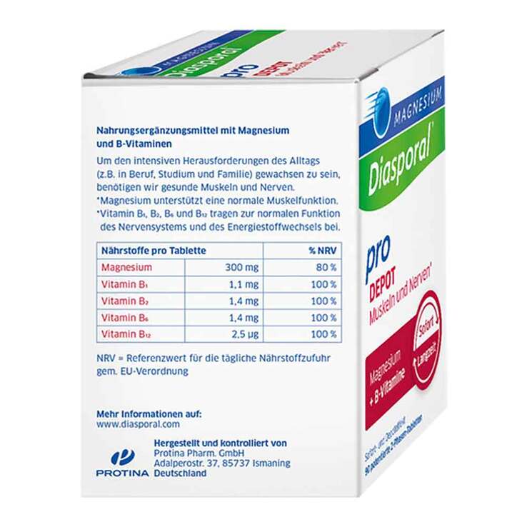 Magnesium Diasporal pro + B-Vit.DEPOT Musk. + Nerv.Tab 90 St bei APONEO ...